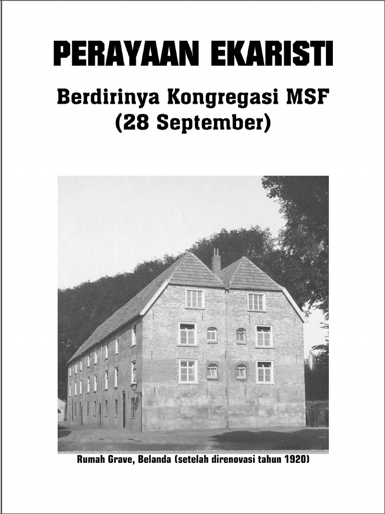 Perayaan Hari Jadi Kongregasi MSF | PDF