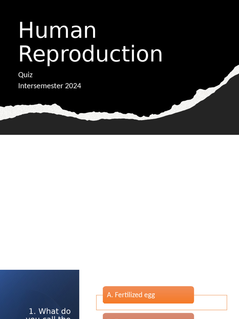 Human Reproduction DIAGNOSTIC QUIZ | PDF | Human Reproduction | Sexual ...