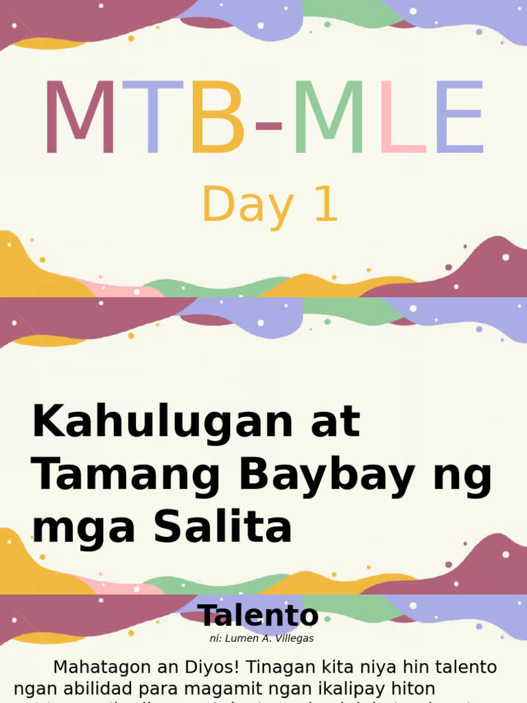 Mtb-Mle W1 | PDF