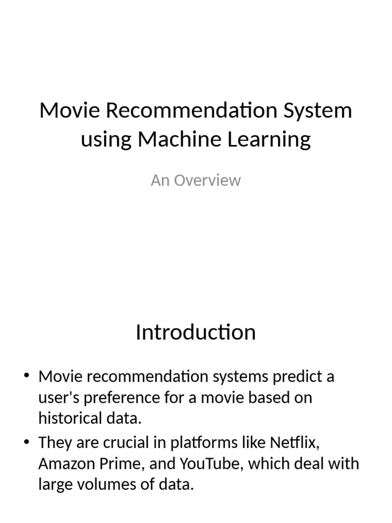 Movie Recommendation System Updated | PDF