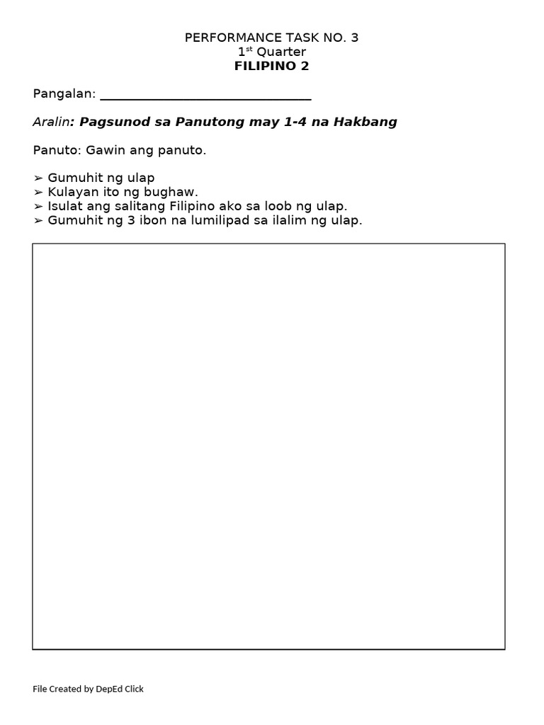 Fil2 Ptask3 Q1 | PDF