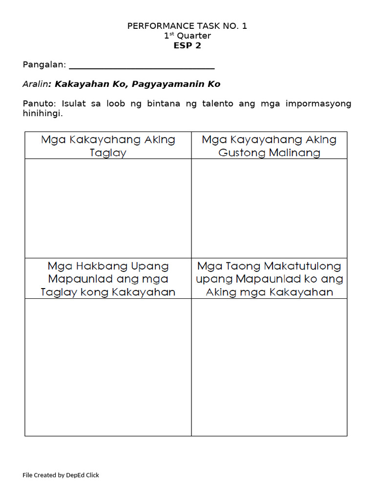 Esp2 Ptask1 Q1 | PDF