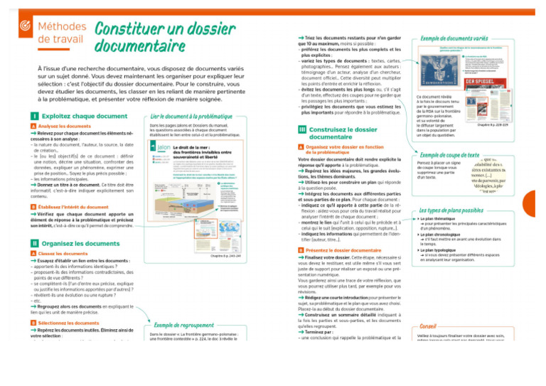 Méthodologie Dossier Documentaire | PDF
