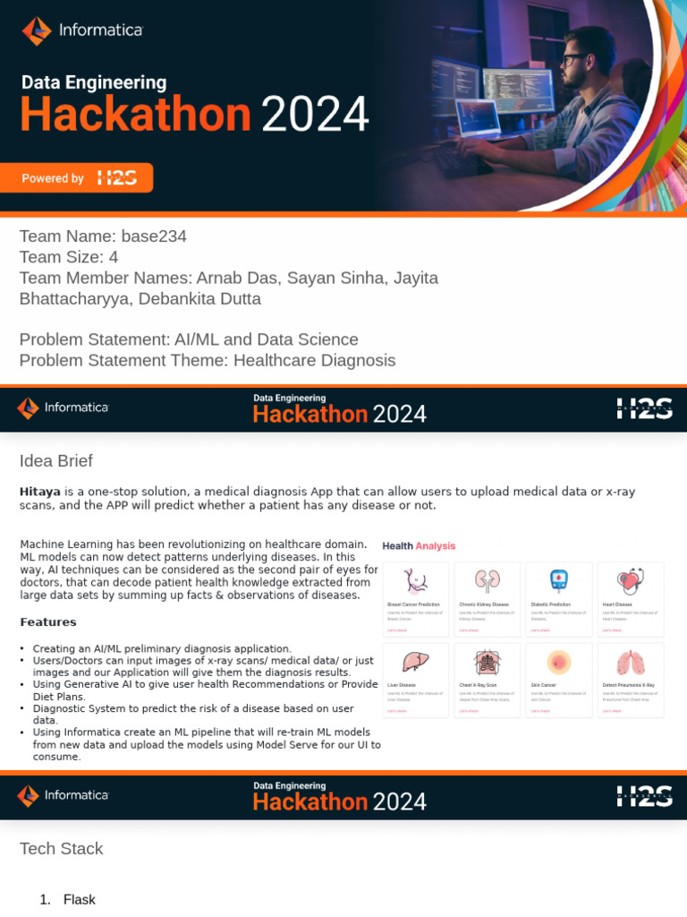 Informatica Data Engineering Hackathon 2024 - Idea Submission Template | PDF | Information ...