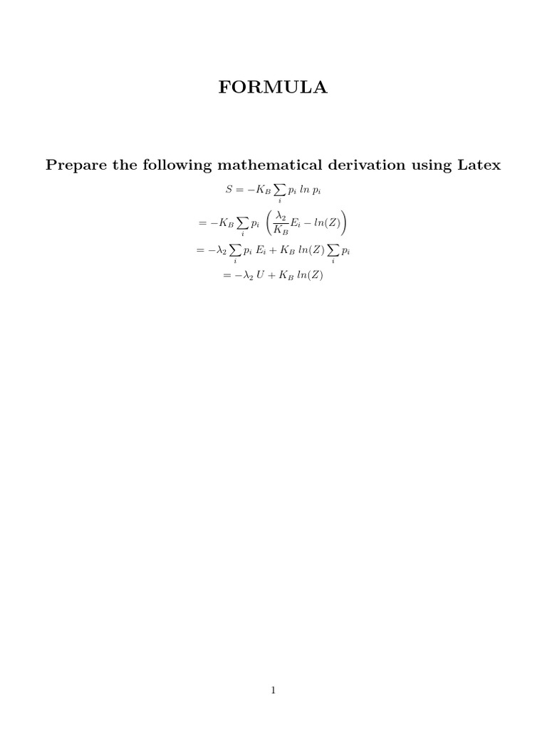 Formula | PDF