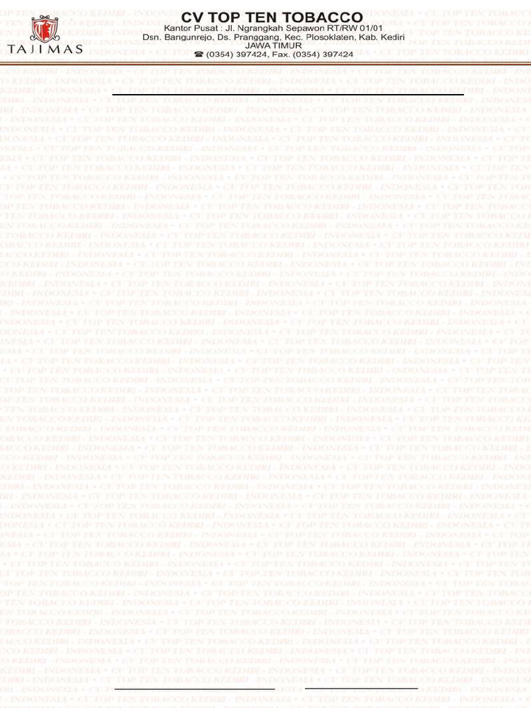 PERJANJIAN TOP TEN DAN BNT | PDF