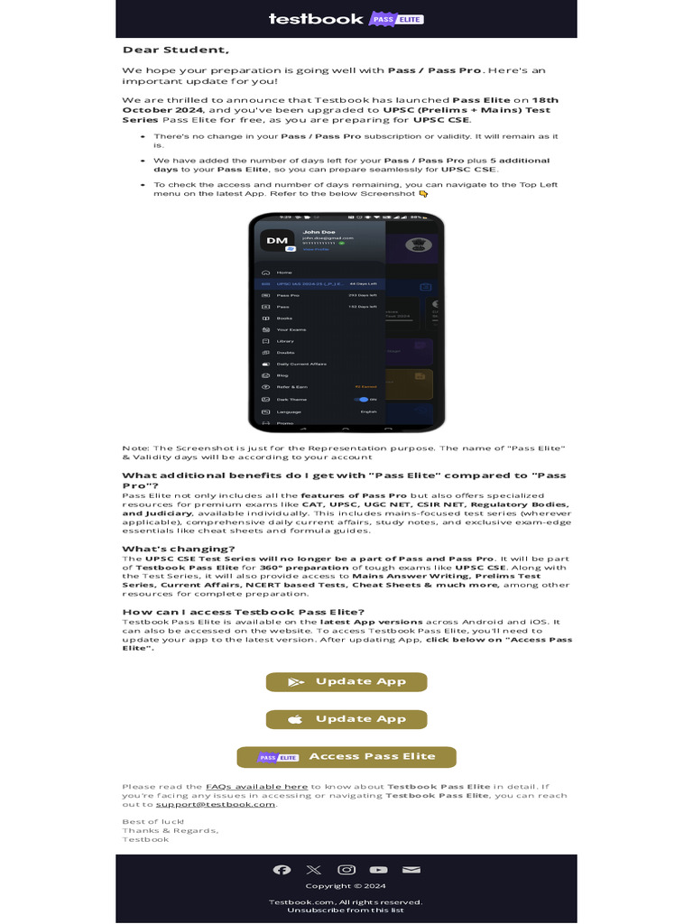 Testbook Pass Elite Upgrade User Guide - UPSC CSE | PDF | Mobile App ...