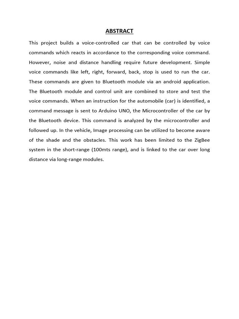 Voice Control Car Robot | PDF | Switch | Arduino