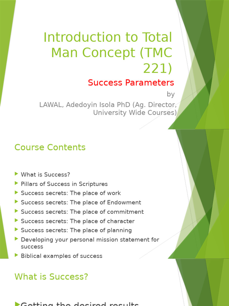 Understanding the Total Man Concept | PDF | Self-Improvement