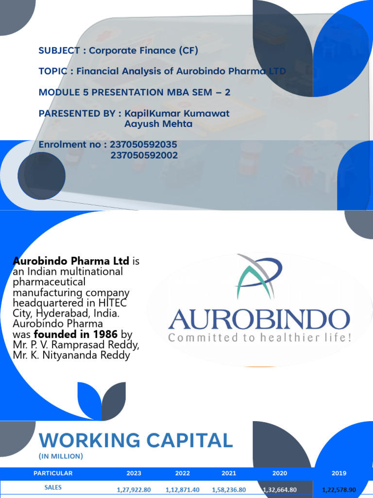 Fianancial Analysis of Arbindo Company | PDF | Dividend | Financial Accounting