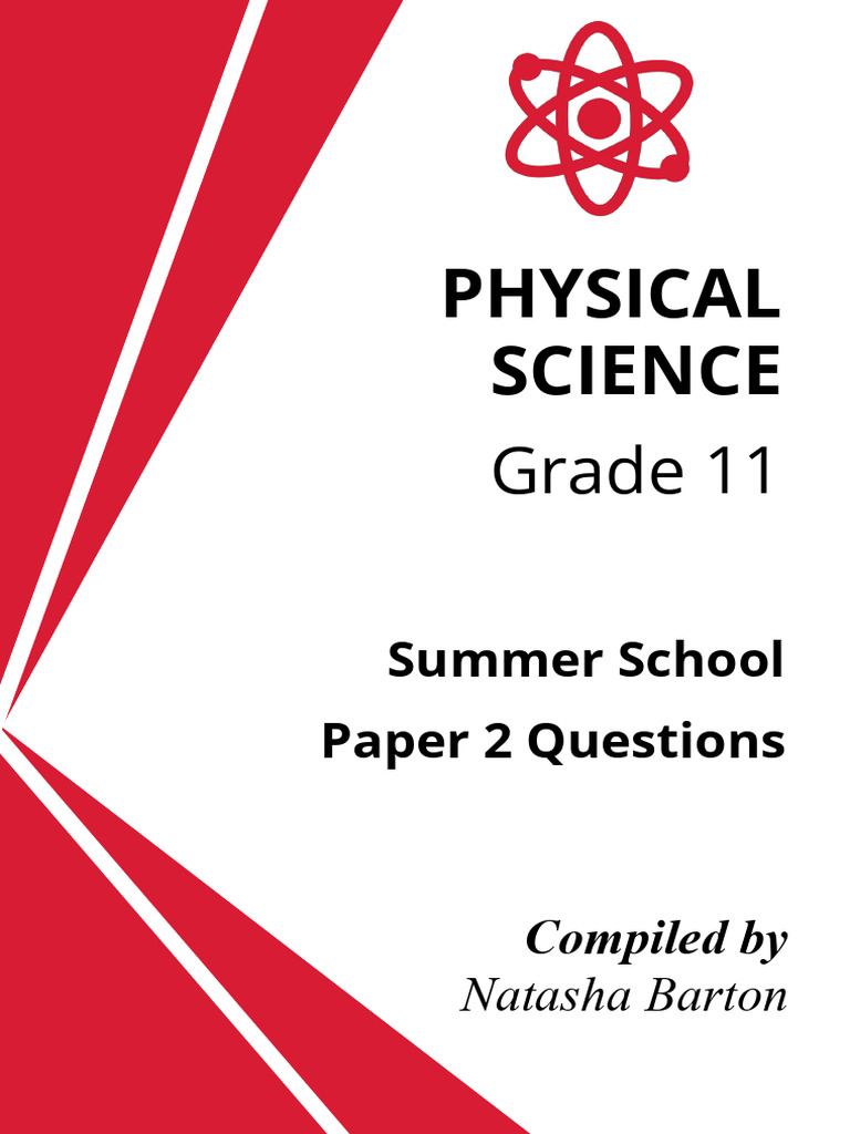 Grade 11 Physical Science Summer School | PDF | Chemical Polarity ...