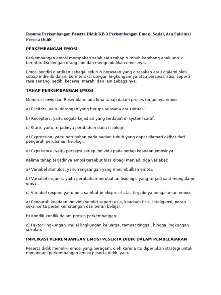 Resume Modul 1 KB 3 | PDF