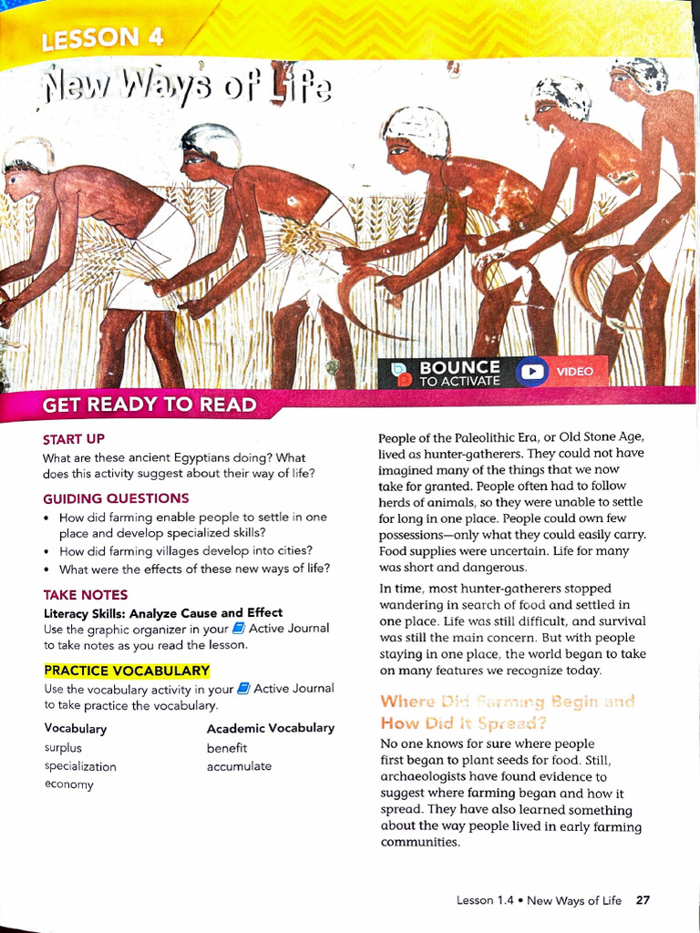 1.4 New Ways of Life | PDF