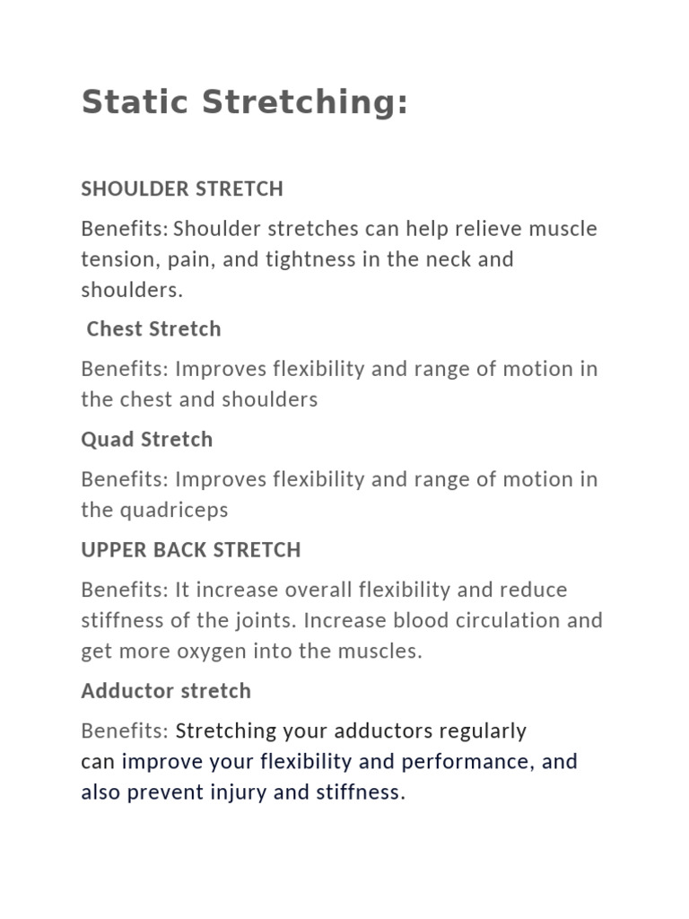 Pathfit G3 Stretching | PDF
