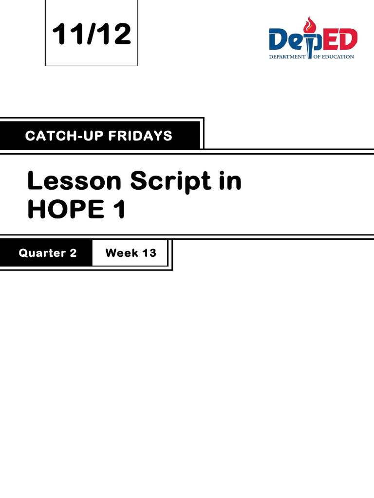 FV 2024 LS G11 Nrpcuf Hope1 Q2 W13 V5 Pdo Final | PDF | Physical Fitness | Reading Comprehension