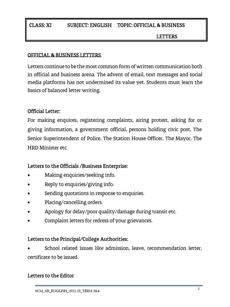 Official and Business Letter Writing Guide | PDF | Advertising | Refrigerator