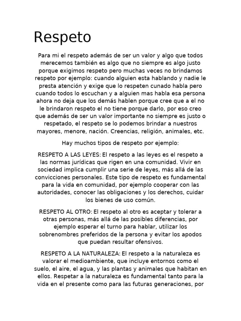 Importancia del Respeto y la Diversidad | PDF | Discriminación | Autoestima