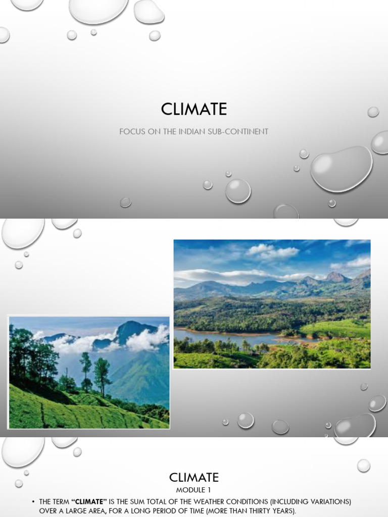 CLIMATE Module 1 | PDF | Wound | Monsoon