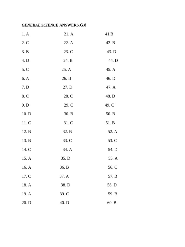 8 General Science | PDF | Teaching Methods & Materials