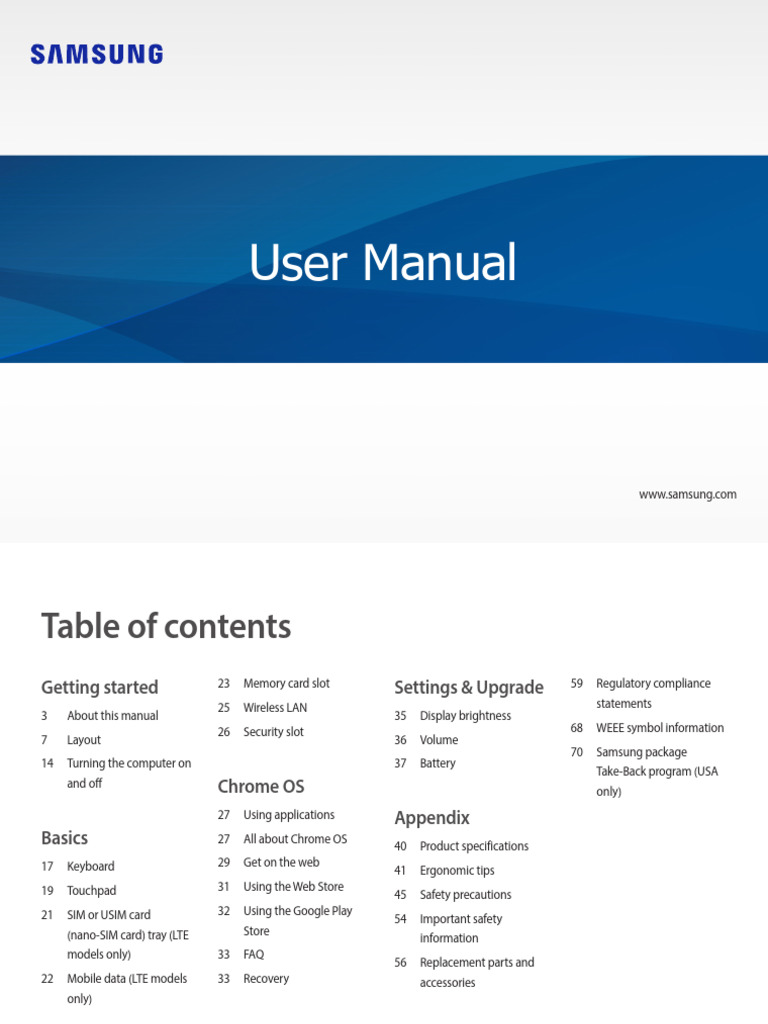 Chromebook Manual ENG | PDF | Google Play | Chromebook