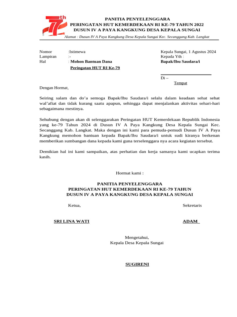 PROPOSAL 17 AGUSTUS (Repaired) | PDF