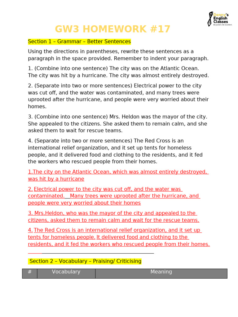 Ava GW3 - HW17 | PDF