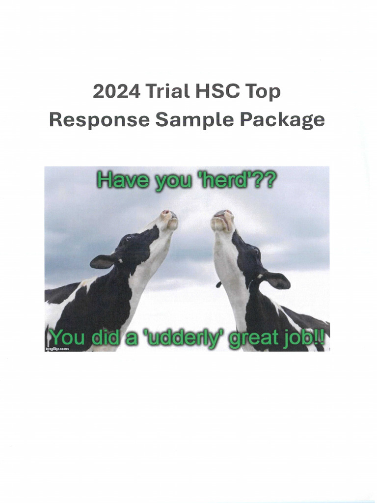 2024 Trial HSC Sample Responses-1 | PDF