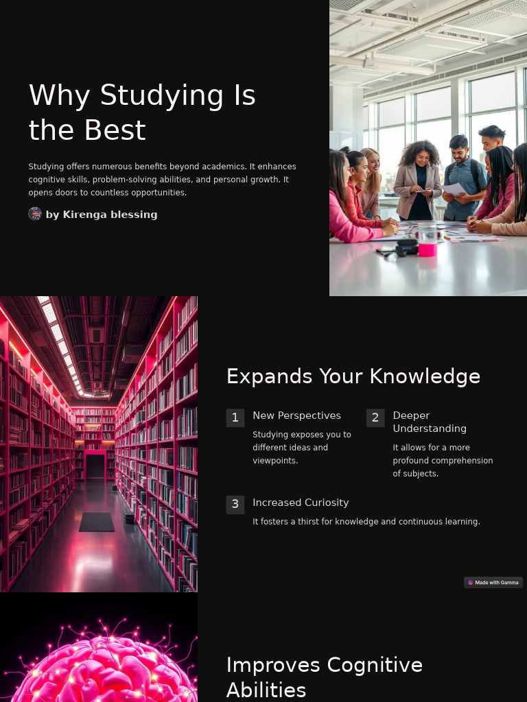 Why Studying Is The Best | PDF