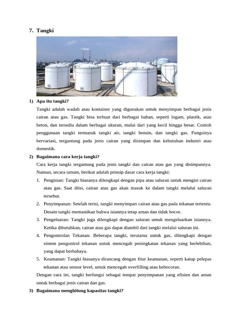 Tangki Dan Tangki Pengaduk | PDF | Teknologi & Rekayasa