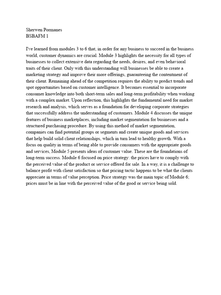 Module 6 - Reflect Activity 3 | PDF