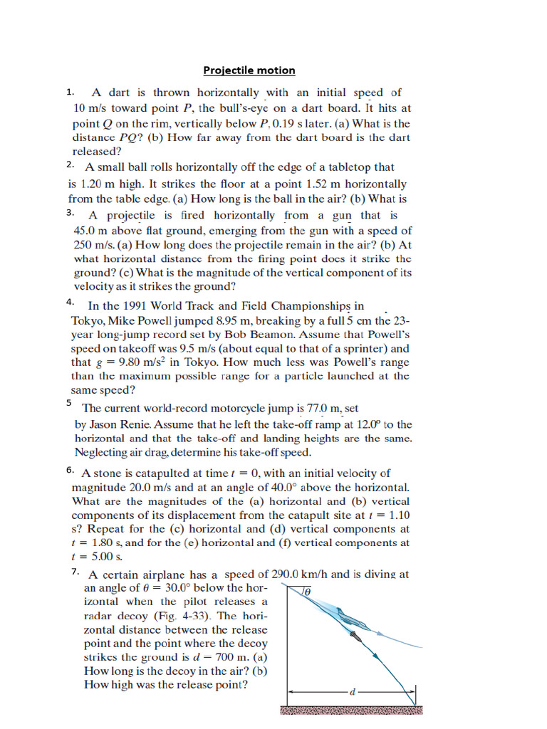 Projectile Motion | PDF