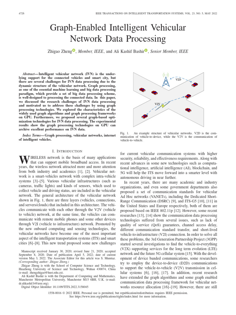 3 Graph-Enabled Intelligent Vehicular Network Data Processing | PDF ...