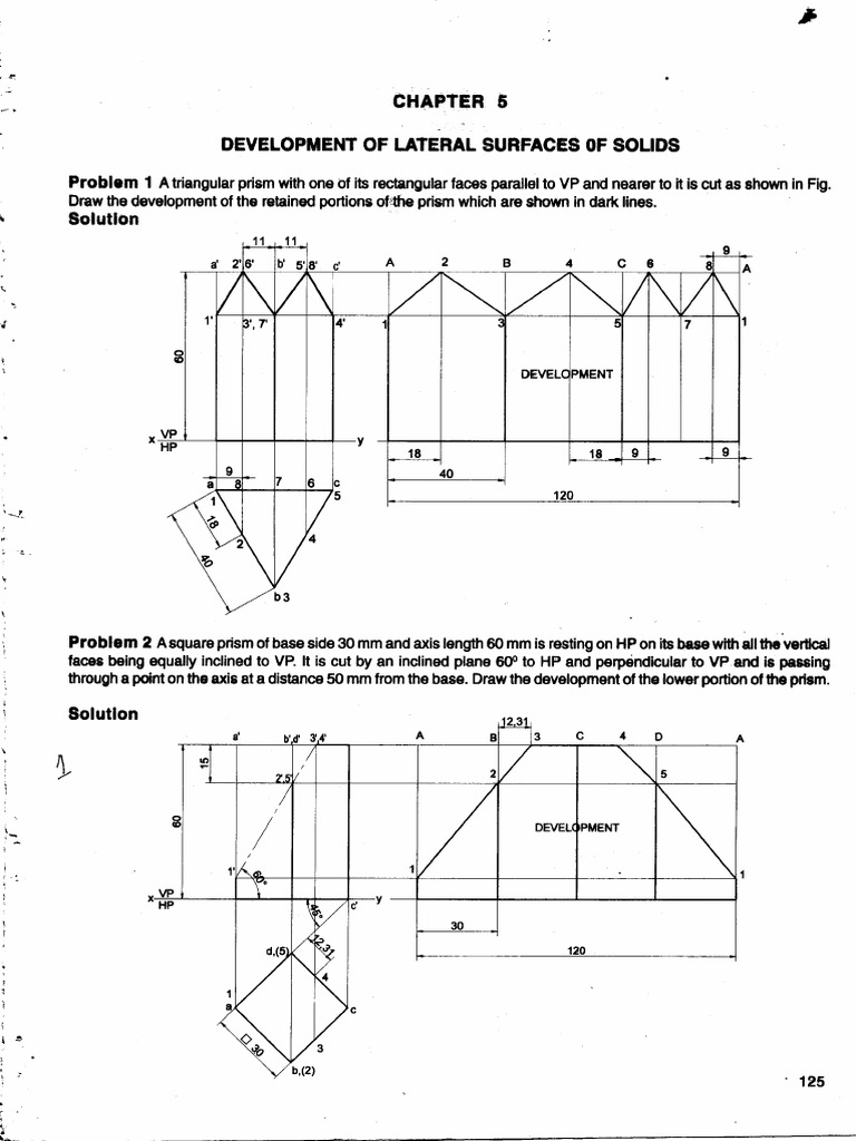 VTU Primer - Chapter 06 - Development of Lateral Surfaces | PDF