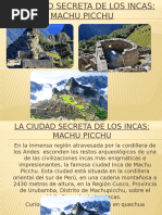 Preguntas Sobre Machu Picchu | PDF