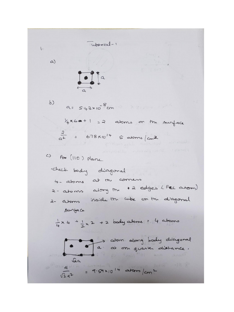 Tutorial 1 solutions | PDF