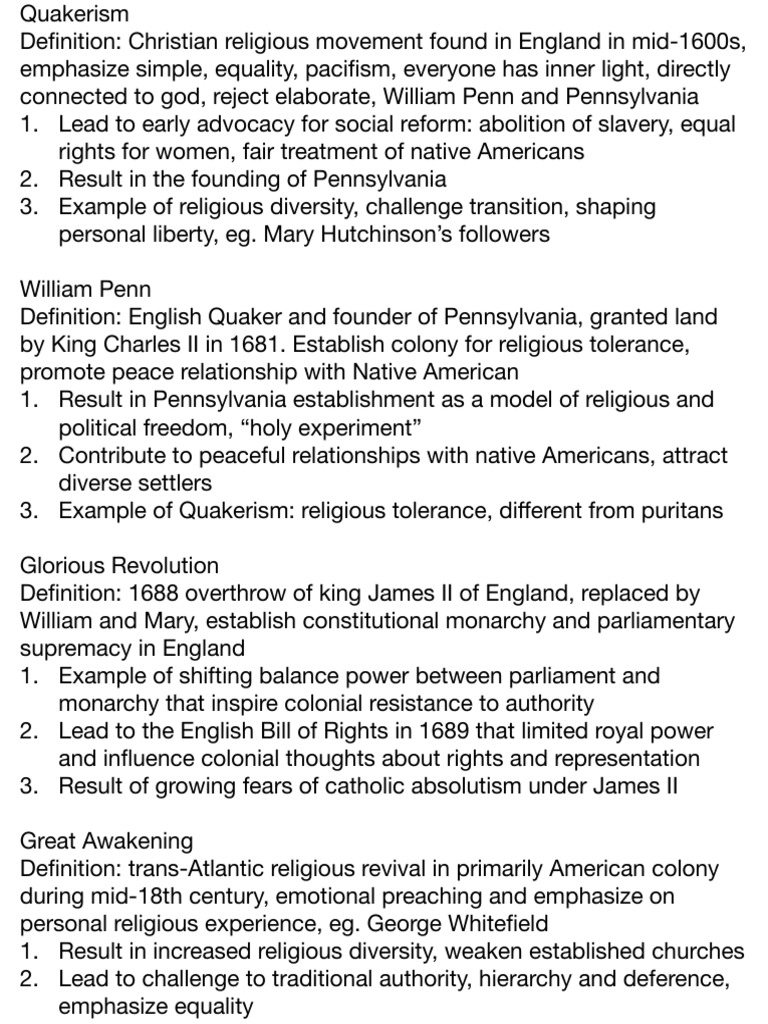 Exam 2 Identification | PDF | American Revolution | Age Of Enlightenment