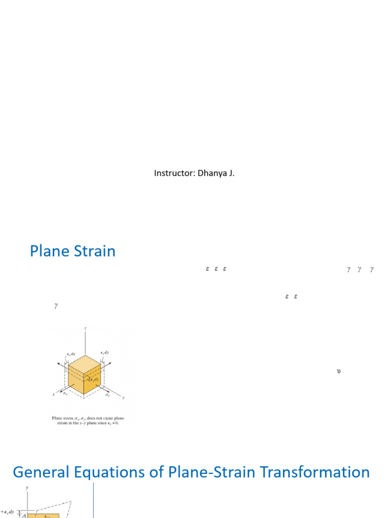Module 3 Strain Transformation | PDF | Stress (Mechanics) | Ductility