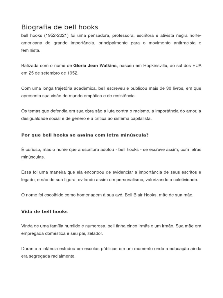 bell hook | PDF