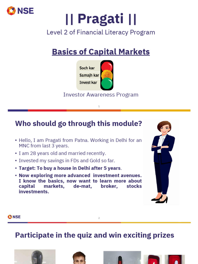 Level 2 - Pragati - Basics of Capital Markets | PDF | Capital Market ...