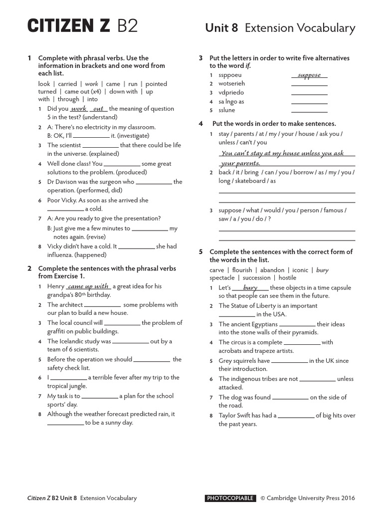 Unit 8 Vocabulary 3rd 2 | PDF | Linguistics
