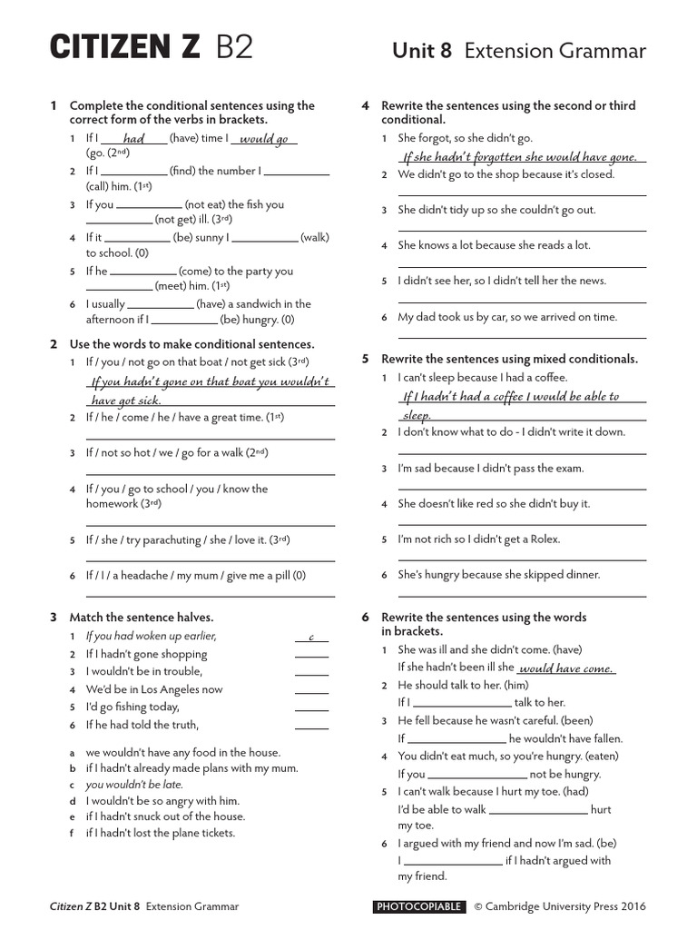 Unit 8 Grammar 3rd | PDF | Linguistic Morphology | Language Mechanics