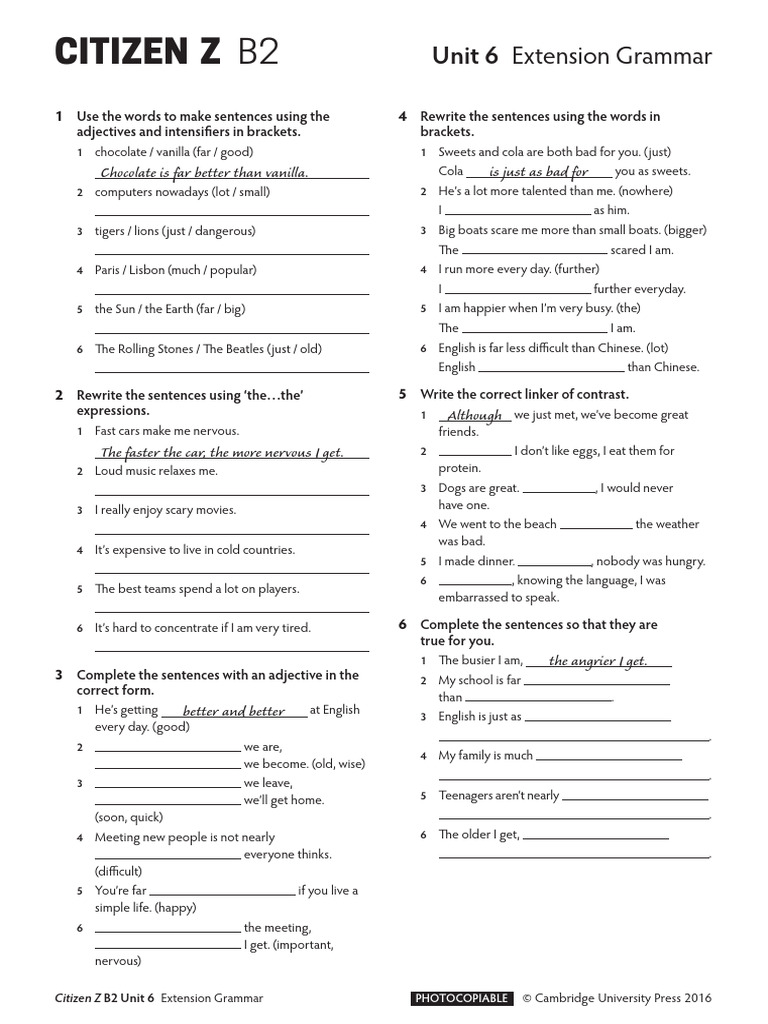 Unit 6 Grammar 3rd 2 | PDF | English Language | Grammar