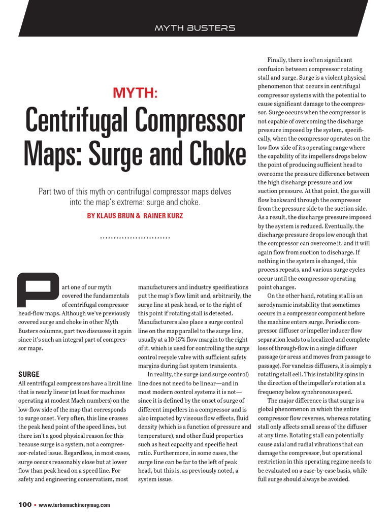 Compressor Maps - Surge and Choke | PDF | Atmosphere | Mechanical ...