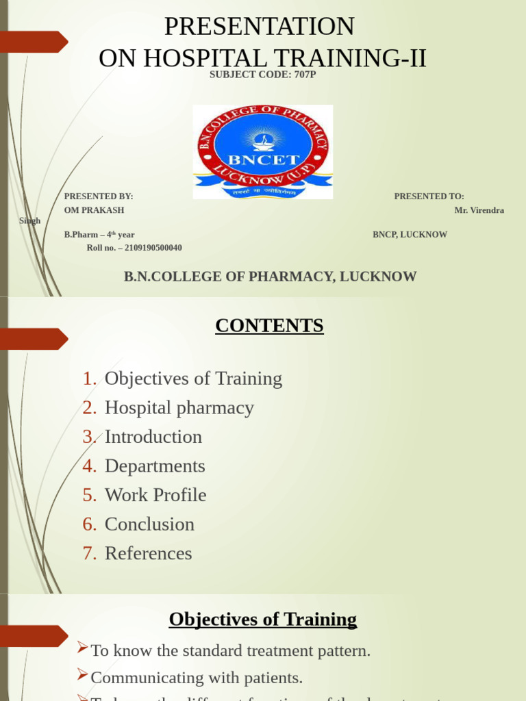 Om Prakash PPT Hospital 2-1 | PDF | Hospital | Intensive Care Medicine