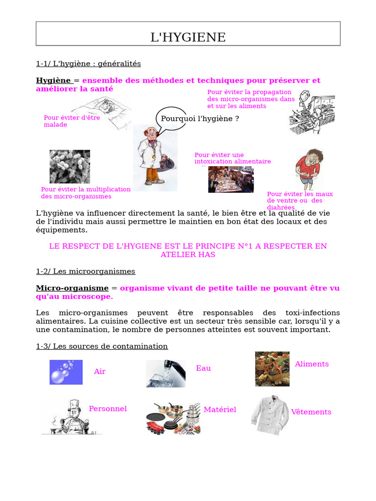 Hygiène en Atelier HAS : Règles Essentielles | PDF | Hygiène des mains ...