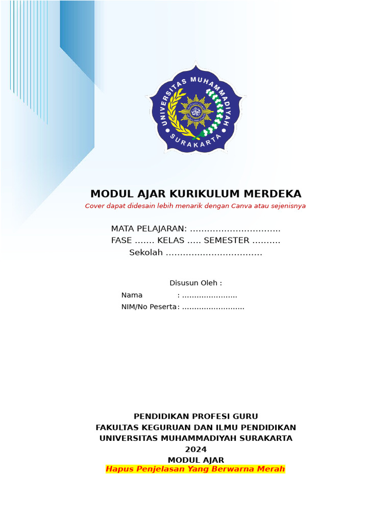 Desain Modul Ajar Kurikulum Merdeka | PDF