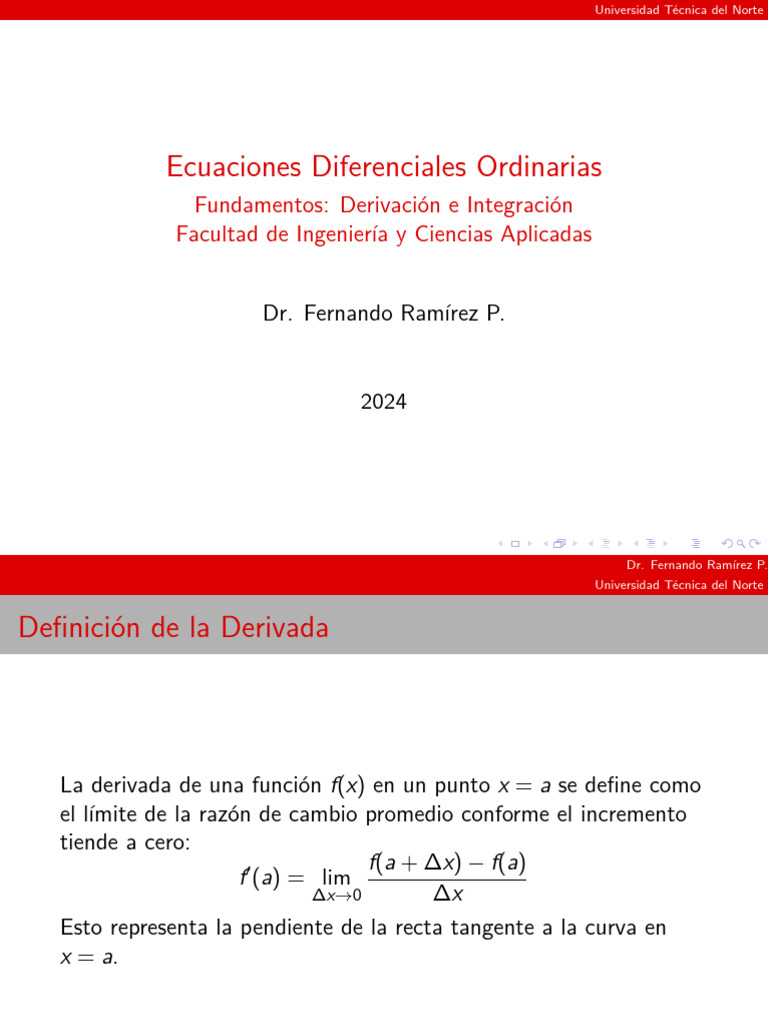 Fundamentos Deriv-Integ | PDF | Integral | Derivado