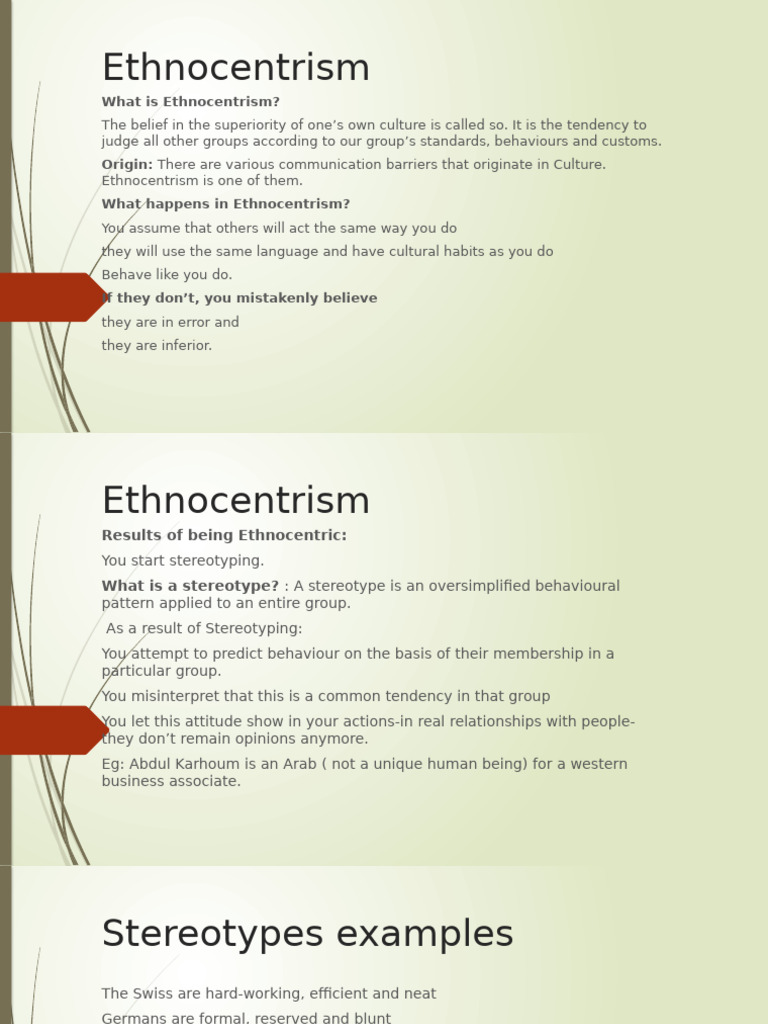 Ethnocentrism | PDF