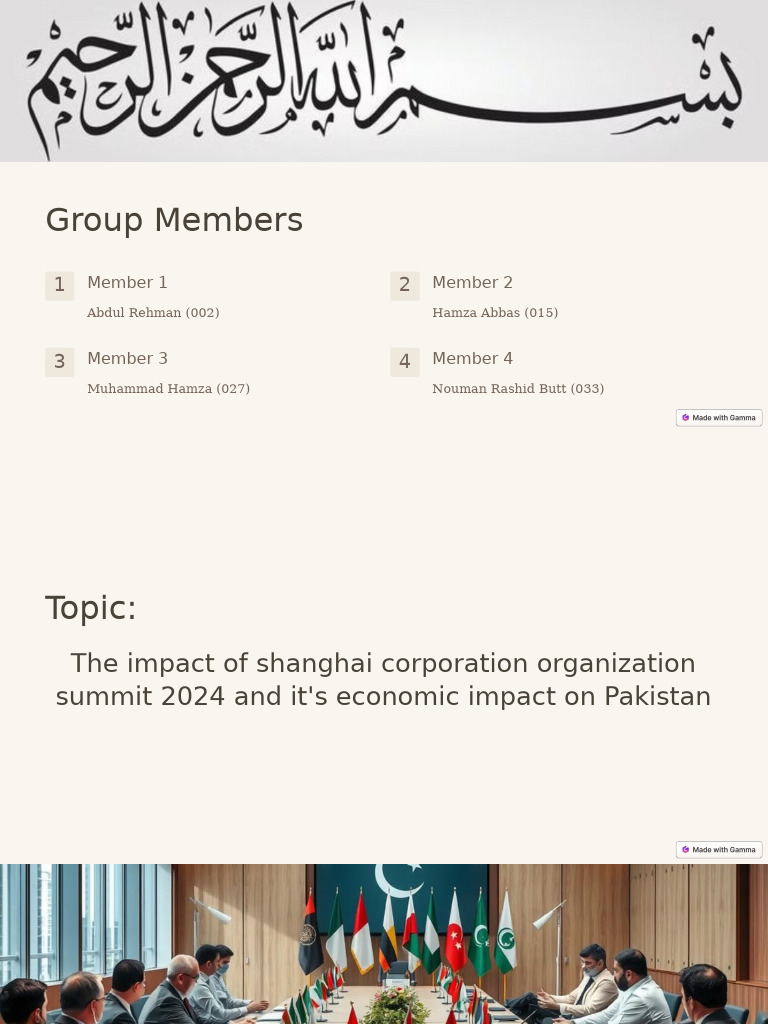 Pak-Study Presentation | PDF | Global Politics | Economies