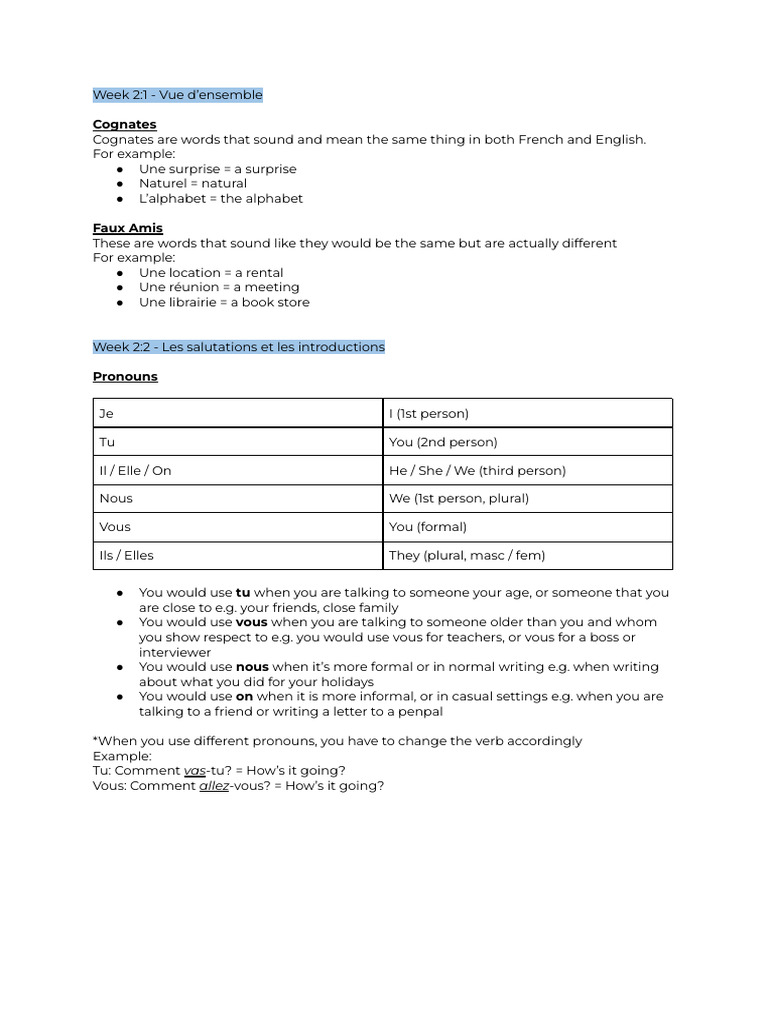 Unit 2 - Ma Famille Et Moi | PDF